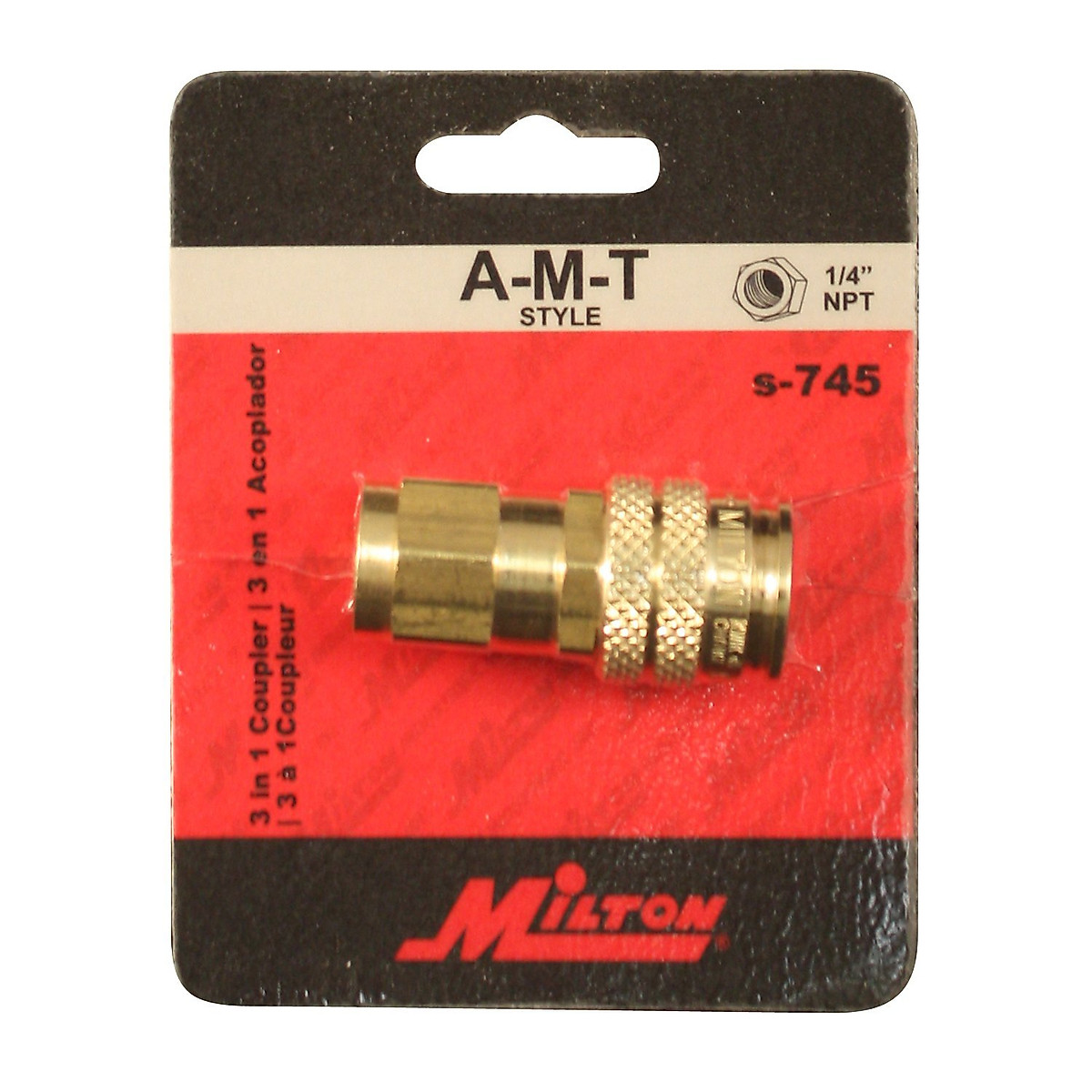 MILTON S-745 1/4 FNPT AMT Style Coupler (Pack of 2)