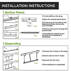 hykolity 8FT LED Shop Light, 65/75/90W LED Strip Light, [6-lamp F32T8 Fluorescent Equiv.] 3500K/4000K/5000K CCT Selectable, 130lm/W Commercial Grade LED Strip Light Fixture for Warehouse -4 Pack