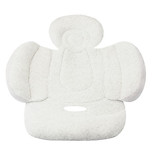 KAKIBLIN Baby Stroller Cushion, Soft Baby Stroller Liner Pram Head and Body Support Cushion Washable Baby Stroller Padding Head Support Pillow for Newborn, Gray