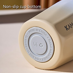 Reginsnow 20oz Insulated Coffee Mug With Lid, Double Wall Stainless Steel Vacuum Insulated Tumbler, Travel Thermal Cup for Home, Office, Outdoor & Car - Mocha