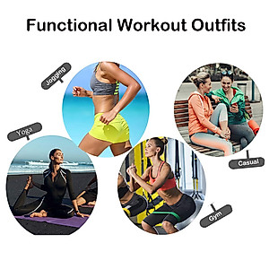 JULY'S SONG Women Workout Set Exercise Outfits for Yoga Gym Upgraded 5 Pieces Athletic Clothes Sweatsuit Tracksuit
