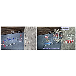 Xform3 Square Shaped, Floating Shelf, Clear Acrylic, Customizable! (13" x 13")