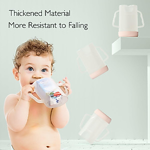 Momcozy Squeeze Pouch Holder for Food Pouches and Drink Boxes, Baby Pouch Holder Allows Baby to Self-Feed and Avoid Messes, Baby Food Pouch Holder Handle is Easy to Grip, Comfortable, Pink