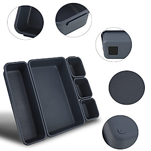 40-Pack Anti-slip Tool Box Organizer, Tool Drawer Organizers with 72pcs Non-slip Pads for Rolling Tool Drawers, Workbench and Cabinets, Tray Dividers Set for Toolbox Organization and Storage