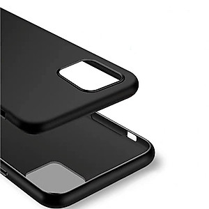 Cover for Gigaset GS5 Pro (6.30") Case IJTYHF Soft Silicone Case Bumper Shell +Tempered Glass 9H Screen Protector Protective Film, Black Phone Protective TPU Cases -Peach Blossom