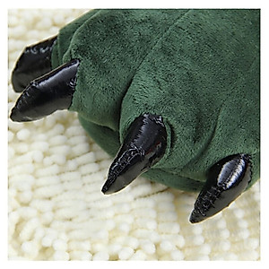 HengQiu Unisex Plush Animal Paw Slippers Fuzzy Warm House Shoes Dinosaur paw Slippers Claw Slippers