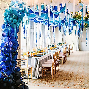 PartyWoo Blue Balloons 50 pcs 12 Inch Light Blue Balloons, Latex Balloons, Party Balloons, Helium Balloons for Baby Shower, Birthday Party Decorations, Wedding Decorations, Anniversary