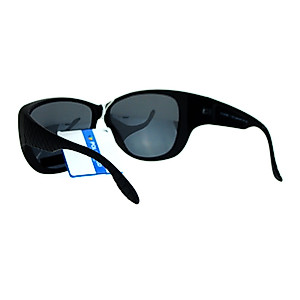 SA106 Polarized 55mm Fit Over OTG Butterfly Rhinestone Diva Sunglasses Matte Black