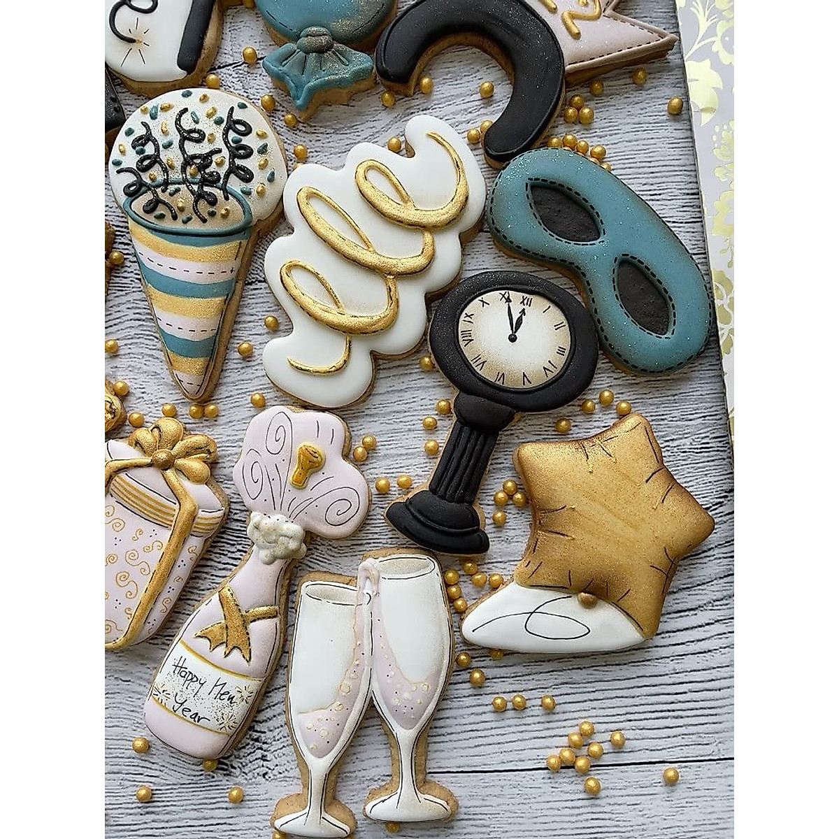 LILIAO Party Paper Confetti Cookie Cutter - 4.2 x 2.9 inches - Birthday Biscuit Fondant Sandwich Bread Mold Cutters - Stainless Steel - by Janka