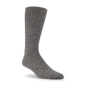 J.B. Field's Wool Weekender 96% Merino Wool Non-binding Casual Socks (3 Pairs) (Large (8-12 Shoe), Assorted (Lt. Brown/Mid-Grey/Natural))