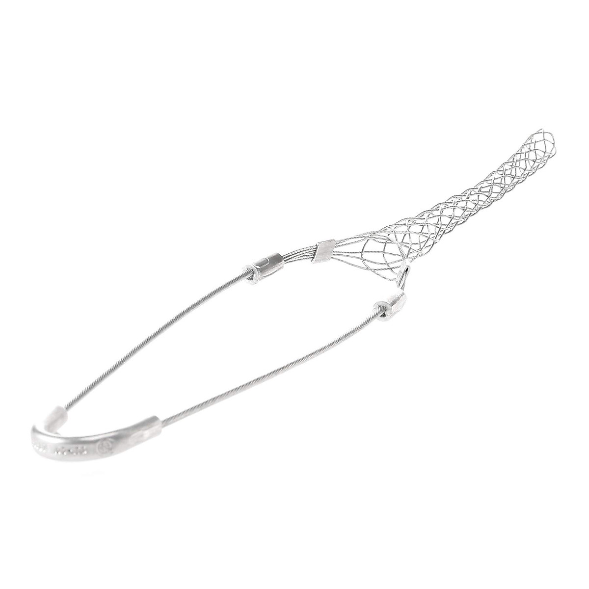 Woodhead 36574 Support Grip, Bus-Drop, Single Eye, Galvanized Steel, 1900lb Approximate Break Strength, 11.00" Mesh Length, 9.00" Bale Length, .94–1.25" Cable Diameter