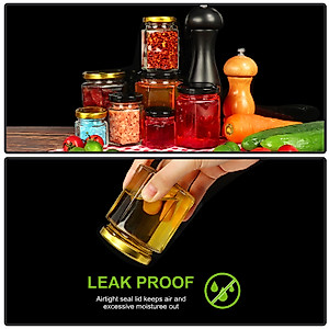 Betrome 30 Pack 6oz Hexagon Glass Jars with Gold Lids, 180ml Clear Glass Canning Jars Honey Jars Spice Jars Mason Jars for Jams, Shower Favors, Wedding Favors, Craft, 1 Pen and Labels Included