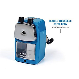 CARL Angel Manual Pencil Sharpener, Red