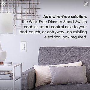 GE CYNC Smart Home Starter Kit, Smart Bulb and Dimmer Switch, Bluetooth and Wi-Fi Enabled, Alexa and Google Assistant Compatible