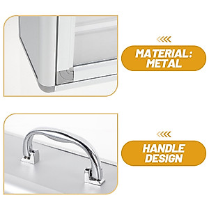 Healeved Box Box Medicine Equipment Medicine Case Visible Locking Case Wall Hanging Medicine Container Community Supplies Community Accessories Storage Box Wall-Mounted Metal