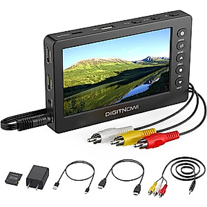 Video to Digital Converter, VHS to Digital Converter, Video Recorder Capture with 5" OLED Screen, Convert VHS to Digital, AV&HDMI Reocord from VHS, DVD, VCR, Hi8, Tapes, Camcorders, TV BOX &Gaming Sys
