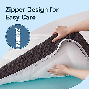 Topllen 5 Inch King Mattress in a Box,Cooling Gel Memory Foam Mattress with Breathable Pillowtop for Pressure Relief,Motion Isolation,Fiberglass-Free,CertiPUR-US® Certified,CertiPUR-US® Certified