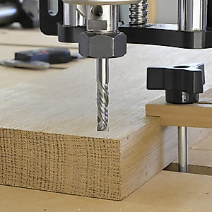 ROUTYBITS - 1/4 Diameter, Compression Cut Bit, 1/4 in Dia Shank, 1 inch Cut Length, Solid Carbide, Spiral Endmill, CNC Router Bits