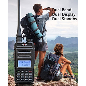 TYT TH-UV88 Ham Radio Handheld 2 Pack Two Way Radio Analog Amateur Dual Band VHF UHF Walkie Talkies for Adults Long Range, Rechargeable, 200 Channels, Scanner, LCD Display, DTMF, Support Chirp (Black)