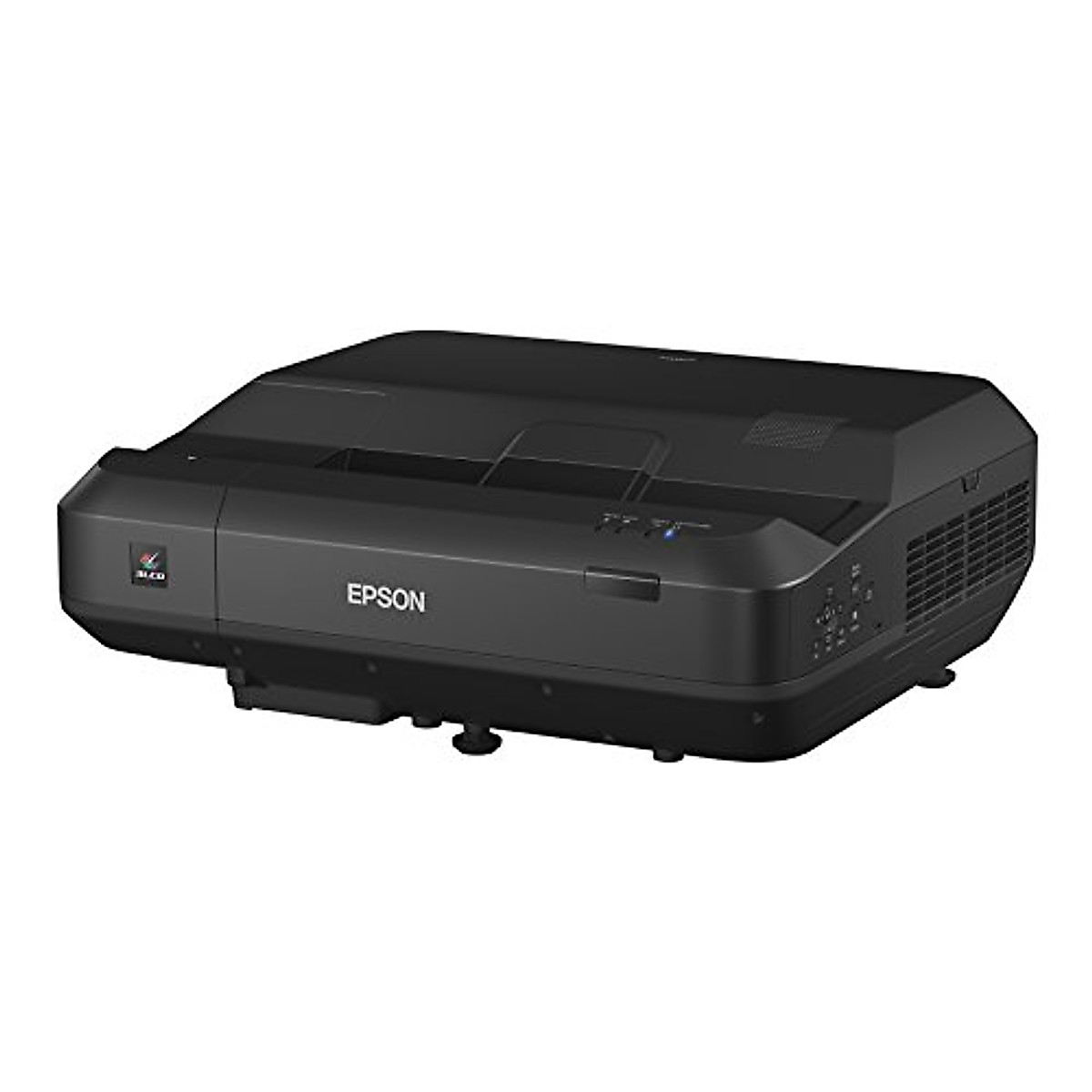 Epson Home Cinema LS100 3LCD Ultra Short-Throw Projector, Digital Laser Display with Full HD and 100% Color Brightness (Renewed) (V11H879520-N)