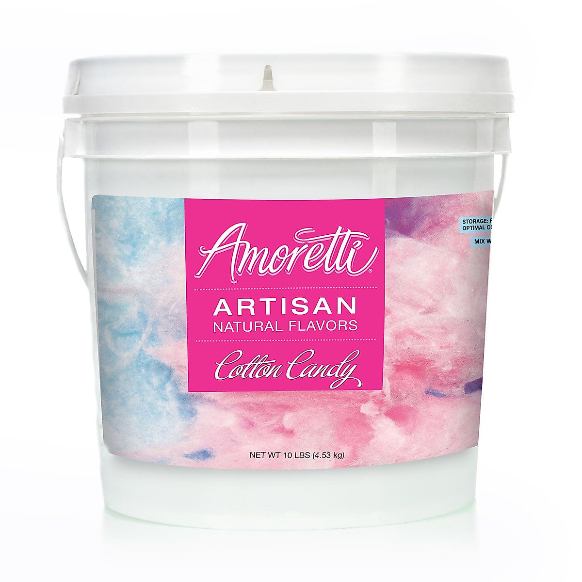 Amoretti - Natural Cotton Candy Artisan Flavor Paste 8 oz - Perfect For Pastry, Savory, Brewing, and more, Preservative Free, Gluten Free, Kosher Pareve, No Artificial Sweeteners, Highly Concentrated