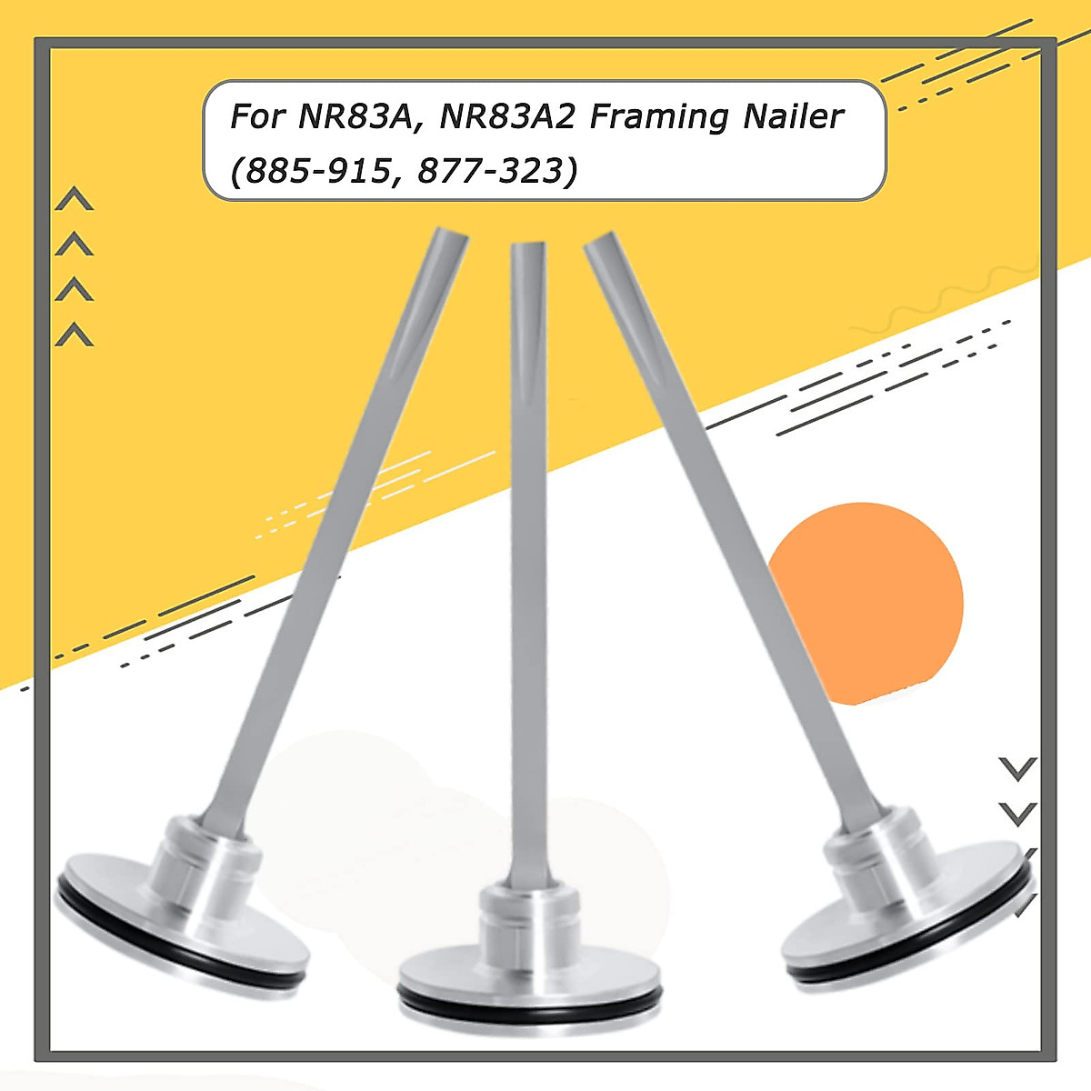 877-323 Piston Driver Compatible with Hitachi - NR83 NR83A NR83A2 NR83A2(S) Framing Nailer, Replacement Part 877323, 885-915, 878-303, 878-649, 877-376
