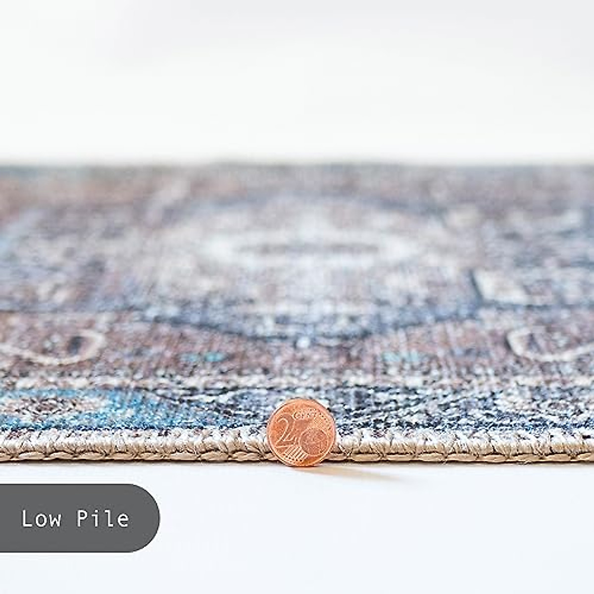 Bellini Rugs Machine Washable Rug with Non Slip Backing, Living Room Rug, Kitchen Area Rug, Pet Friendly Area Rugs, Throw Rugs for Entryway, Home Floor Decor, 3' x 5'
