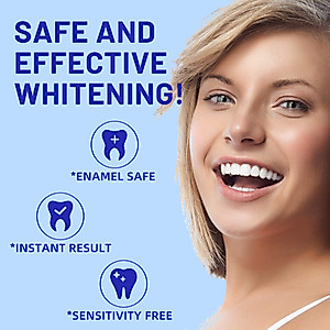 PERSMAX Teeth Whitening Strips for Teeth Sensitive, Non-Slip Enamel-Safe Strips, Professional and Safe Teeth whitening Strips, for Smoking/Coffee/Soda/Wine Stain, 28 Strips 14 Treatments (Mint)