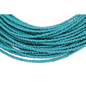 BOCAR Multi Layer Chunky Bib Statement Seed Beads Cluster Collar Necklace for Women Gift (NK-10351) (Teal)