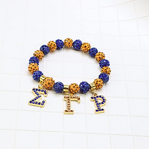 TongXin SGRHO Sorority Gift for Women 1922 Sorority Paraphernalia Bracelet Greek Sorority Rhinestone Jewelry Gift (SGR Bracelet 02)