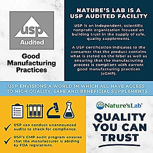 Nature's Lab Turmeric Extract with Curcumin C3 & BioPerine 1000mg - Promotes Cardiovascular, Digestion and Immune Health - 60 Capsules (30 Day Supply)