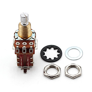 500k Pots for Guitars, Push Pull Guitar Pots, Bourns Potentiometer, Short Split Shaft, Audio taper, The Art of Tone, Set of Four (4X)