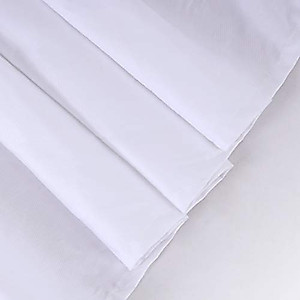 Crib Skirt Dust Ruffle, 100% Egyptian Cotton 400 Thread Count Soft Breathable Crib Bedding Skirt for Baby, Boys and Girls, Fading Resistant (White)