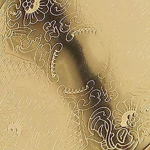 Round Fruit Tray, Gold Plated Stainless Steel Multifunctional Good Decoration Decorative Dessert Plate for Ceremony