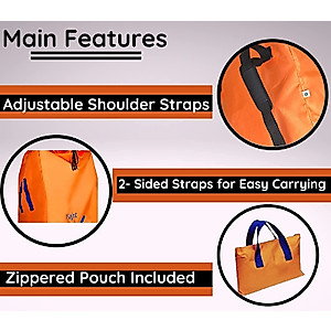 Alnoor USA Double Combo of Car Seat Travel Bag & Stroller Bag | Car Seat Bags for Air Travel & Stroller Travel Bag for Airplane | Gate Check Stroller Bag & Car Seat Carrier for Airport