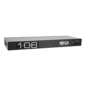 TRIPP LITE 8-Port Compact 1+1 User Rackmount Cat5 IP KVM Switch (B072-008-1-IP),Black