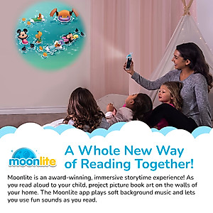 Moonlite Storytime Mickey and Friends A Summer Day Storybook Reel, A Magical Way to Read Together, Digital Story for Projector, Fun Sound Effects, Learning Gift for Kids Ages 1 Year and Up