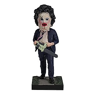 Spirit Halloween The Texas Chainsaw Massacre Leatherface Pretty Woman Mask Bobblehead Statue | Officially Licensed | Leatherface | Horror Collectible