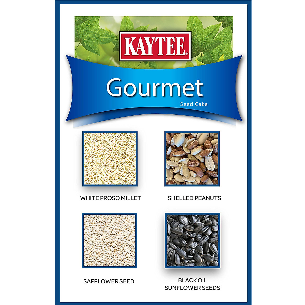 Kaytee Wild Bird Gourmet Seed Cake for Cardinals, Chickadees, Juncos, Titmice, Woodpeckers and More, 2 Pounds (Pack of 2)