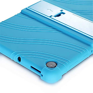 HminSen for Lenovo Tab M10 HD 2nd Gen Case 10.1 Inch 2020 (TB-X306F TB-X306X), Soft Silicone Stand Cover for New Barnes & Noble Nook 10 HD Tablet 2021 (Black)