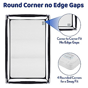 Foambesty®️ Tri-fold Pack n Play Mattress Pad, Portable Pack and Play Mattress, Dual Sided Playard Pad Playpen Foam for Baby & Toddlers, Mini Crib Mattress Nap Mat (38''x26''), Includes Carry Bag