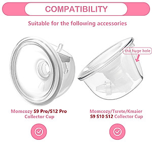 Belmikal Silicone 21mm Flange Compatible with Momcozy/Tsrete/Kmaier Wearable Breast Pump,Shield/21mm Flange Insert Replacement, Use with Wearable S9|S10|S12|S9 Pro|s12 Pro Pump Parts/Accessories