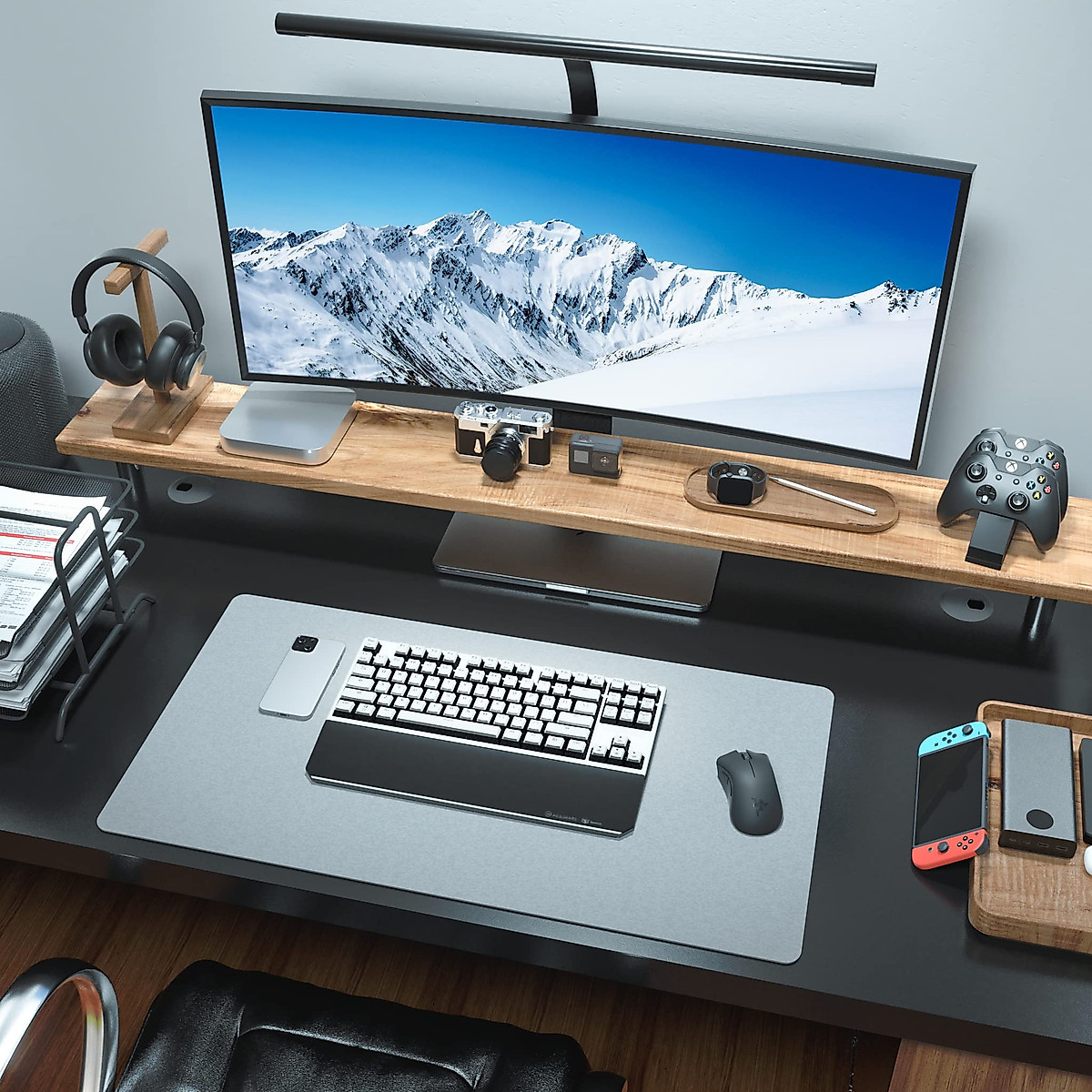 Hexgears X3 Wireless Mechanical Keyboard TKL 87 Keys, Kailh Box 3.0 Red Switch, Ergonomic, N-Key Rollover, Backlit Gaming Keyboard with Wrist Rest for PC/Tablet/PS/Xbox/Mac/Laptop