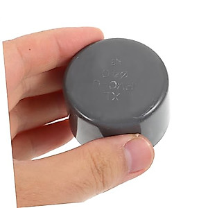 COOLHIYA 10pcs Water Pipe Cap PVC Pipe End Cap Fittings PVC End Cap Pipe End Protector Cap Replaceable Pipe Plugs Pipe Plug Cap Pipe End Plug Pipe End Caps Pipe End Cap Parts PVC Pipe Caps