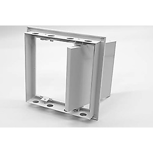 6" x 6" White Access Panel Door Opening Flap Cover Plate - Plumbing, Electricity, Alarm Wall Access Panel for Drywall - Box Door Lock - Door Latch - Size/Color (6 x 6, White)