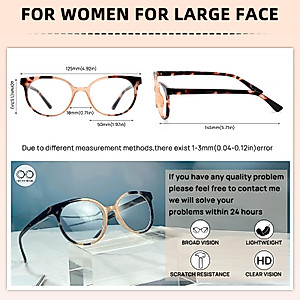 OCCI CHIARI Small Round Reading Glasses Women Stylish Readers for Petite Face(Brown 2.5x) 1.0 1.25 1.5 1.75 2.0 2.25 2.5 2.75 3.0 3.5 4.0 5.0 6.0