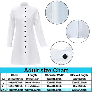 Jiuguva 5 Pcs Women's Mad Scientist Costume for Adult Halloween Party Costume(XL) Black