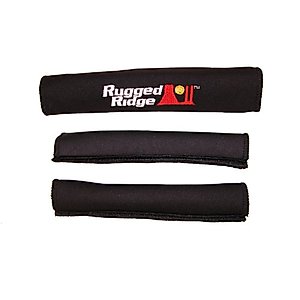 Rugged Ridge 13305.52 Grab Handle Cover Kit, Neoprene, Black; 97-06 Jeep Wrangler TJ