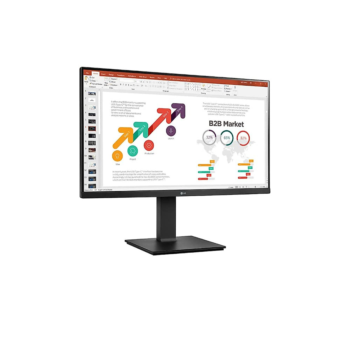 LG 68,6cm/27'' (1920x1080) 27BP450Y-B 16:9 5ms IPS HDMI VGA DisplayPort VESA Pivot Full HD Black