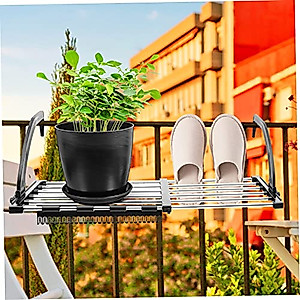 Alipis Balcony Drying Rack Foldable Hangers Folding Hanging Rack Clothing Racks for Home Towel Drying Rack Clothes Rack Drying Laundry Drying Rack Socks Hanger Laundry Hanging Shelf Small